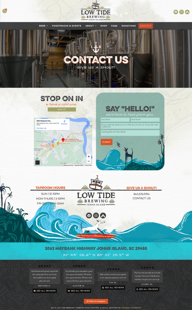 Low Tide Brewing - Squeeze Marketing Case Study