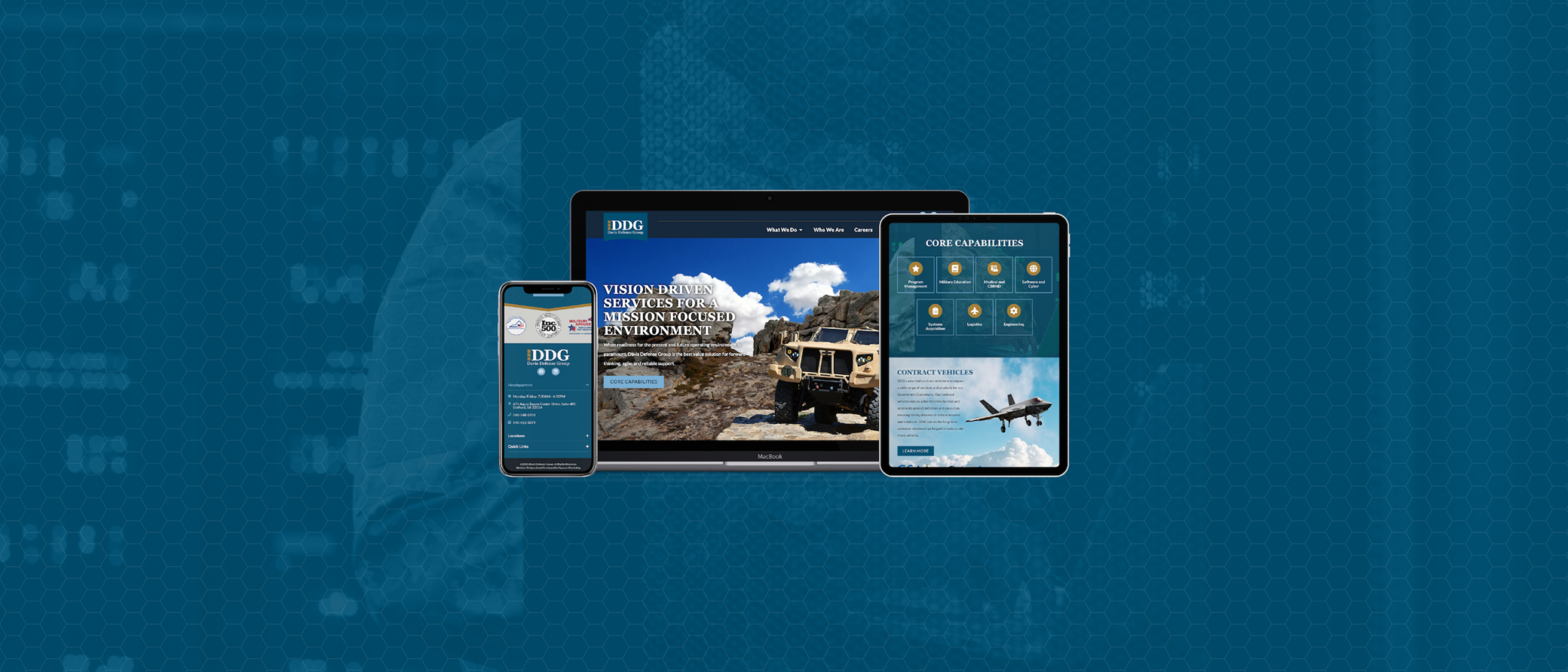 Military Defense Website & Branding - Squeeze Marketing